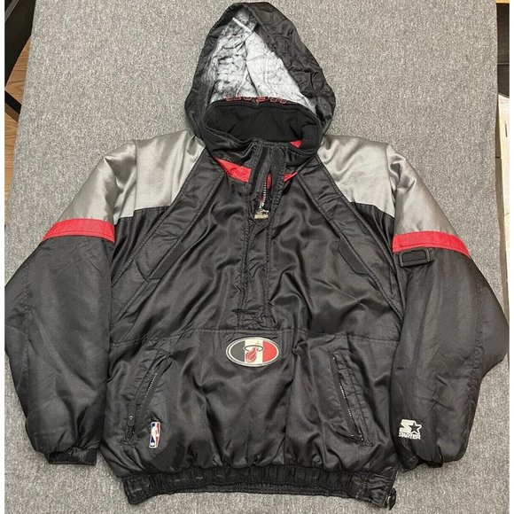 STARTER | Jackets & Coats | Vtg 9s Nba Starter Pullover 2 Zip Hooded ...